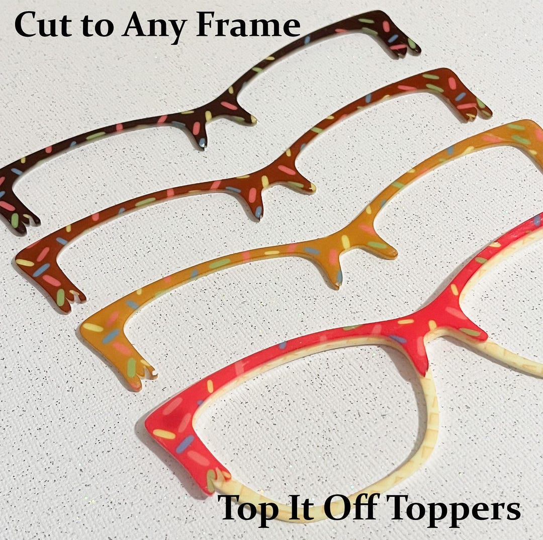 Ice Cream Waffle Cone Eyewear Topper Set: Novelty Drip Brow - Etsy
