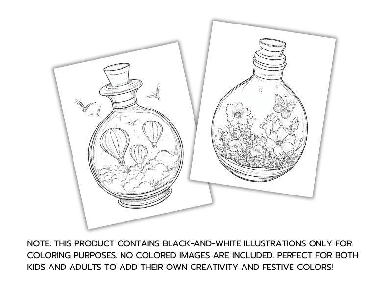 62 Magic Potion Coloring Pages Printable Fantasy Coloring Pages for ...