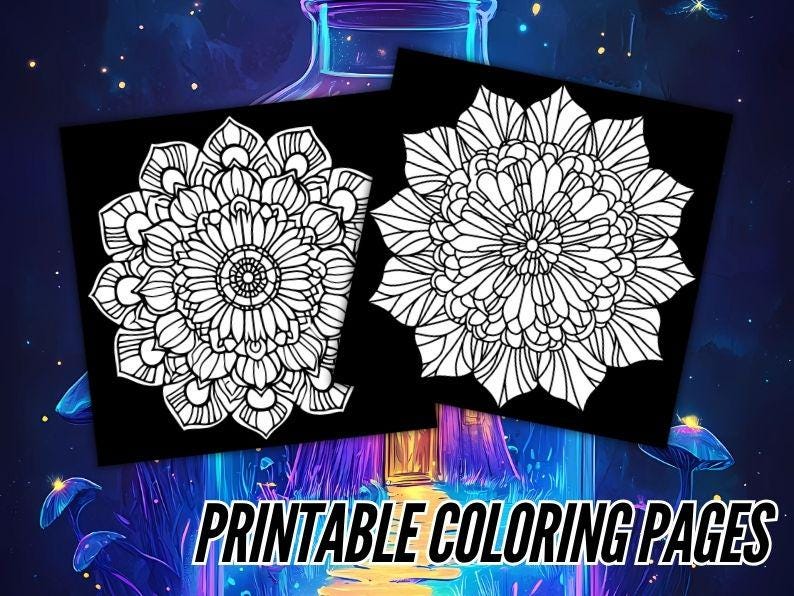 50 Mandala Patterns Coloring Pages Relaxing and Intricate Designs PDF ...