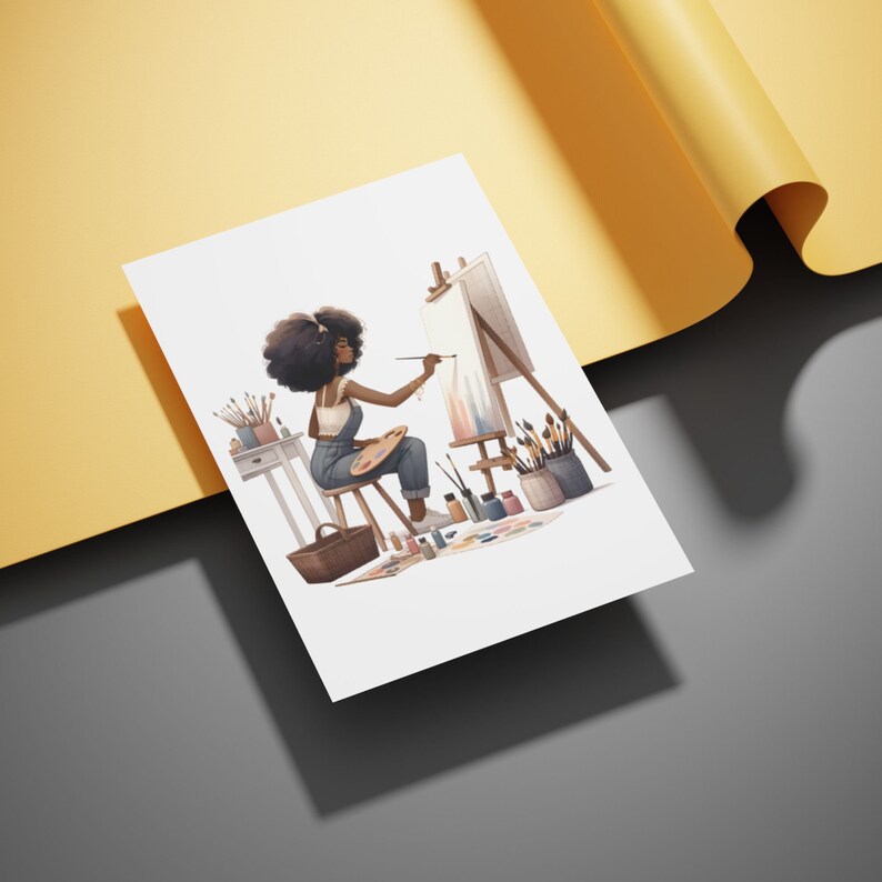 Black Women Clipart, Planner Girl Clipart, Office Girl Clipart , Instant Digital Download , PNG ...