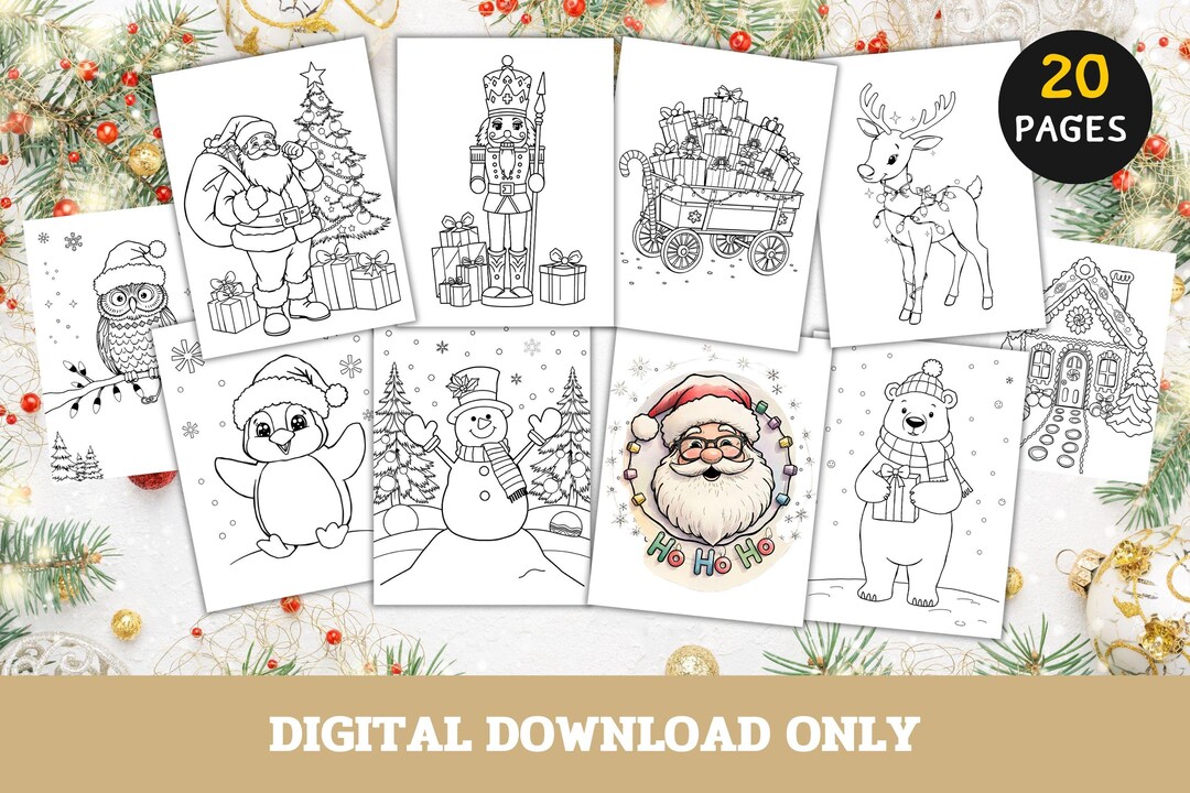 Christmas Coloring Pages, Christmas Printable, Christmas Games ...
