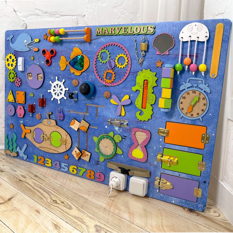 Exclusive Paint Busy Board for 1 2 3 4 Bithday , Busyboard Montessory ...