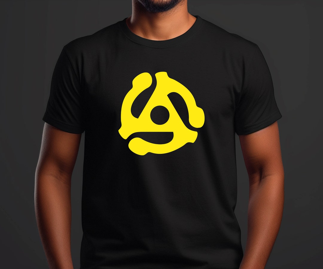 45 Record Adapter T-shirt, Vinyl Record Adapter T-shirt, Men's T-shirt ...