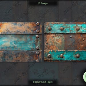Oxidized Backgrounds 5, Digital Junk Journal, Image Pack, Digital Paper ...