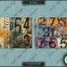 Faded Numbers 1, Digital Junk Journal, Image Pack, Digital Paper ...