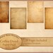 20 Coffee Dyed Digital Paper Pack, 8.5 X 11, 300 Dpi, JPG, Tea Dyed ...