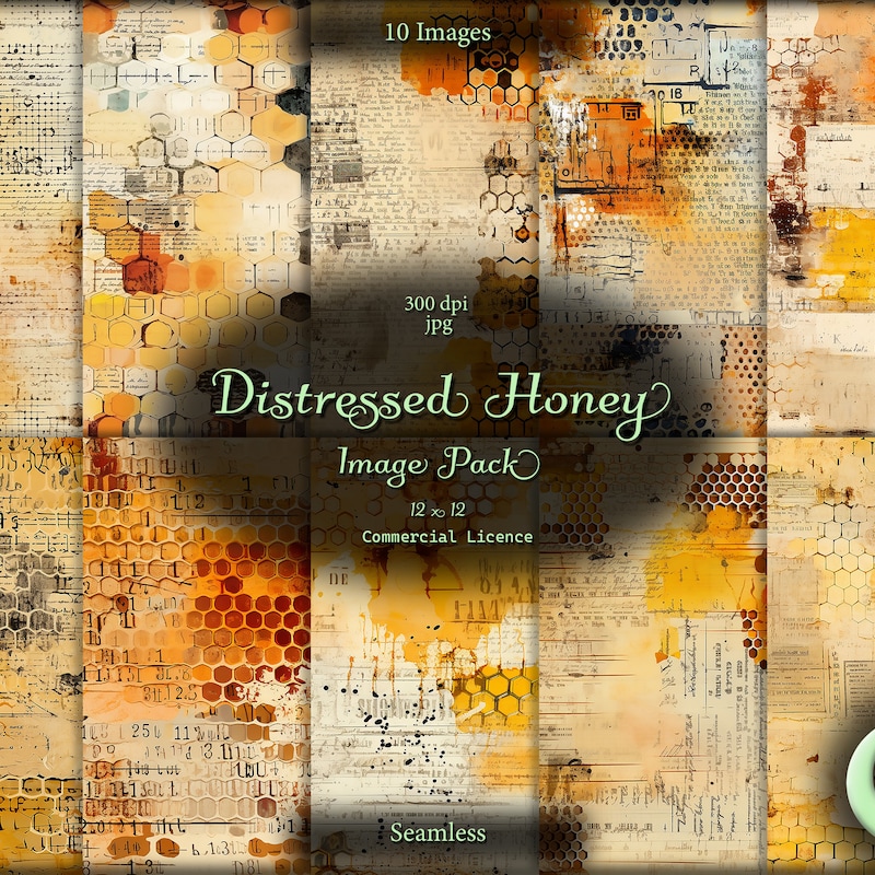 Bee Digital Paper - Etsy