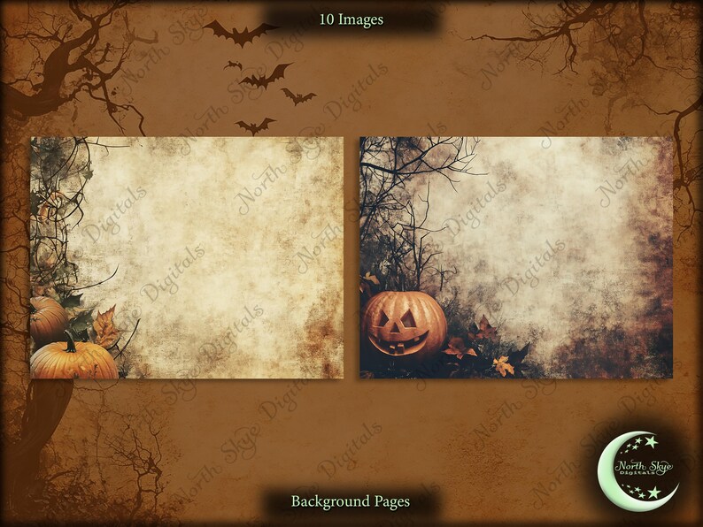 Hallow's Eve, Digital Junk Journal, Image Pack, Digital Paper, Instant ...