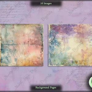 Pastel Script, Digital Junk Journal, Image Pack, Digital Paper, Instant ...