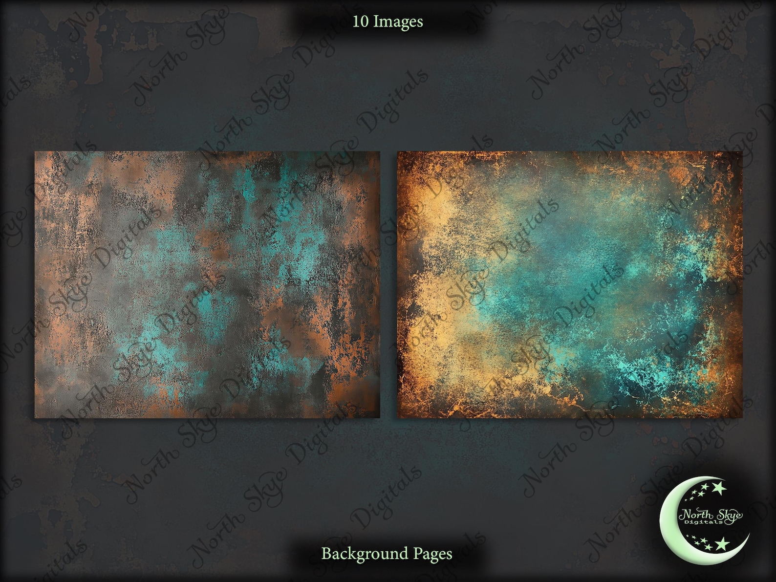 Oxidized Backgrounds 1, Digital Junk Journal, Image Pack, Digital Paper ...