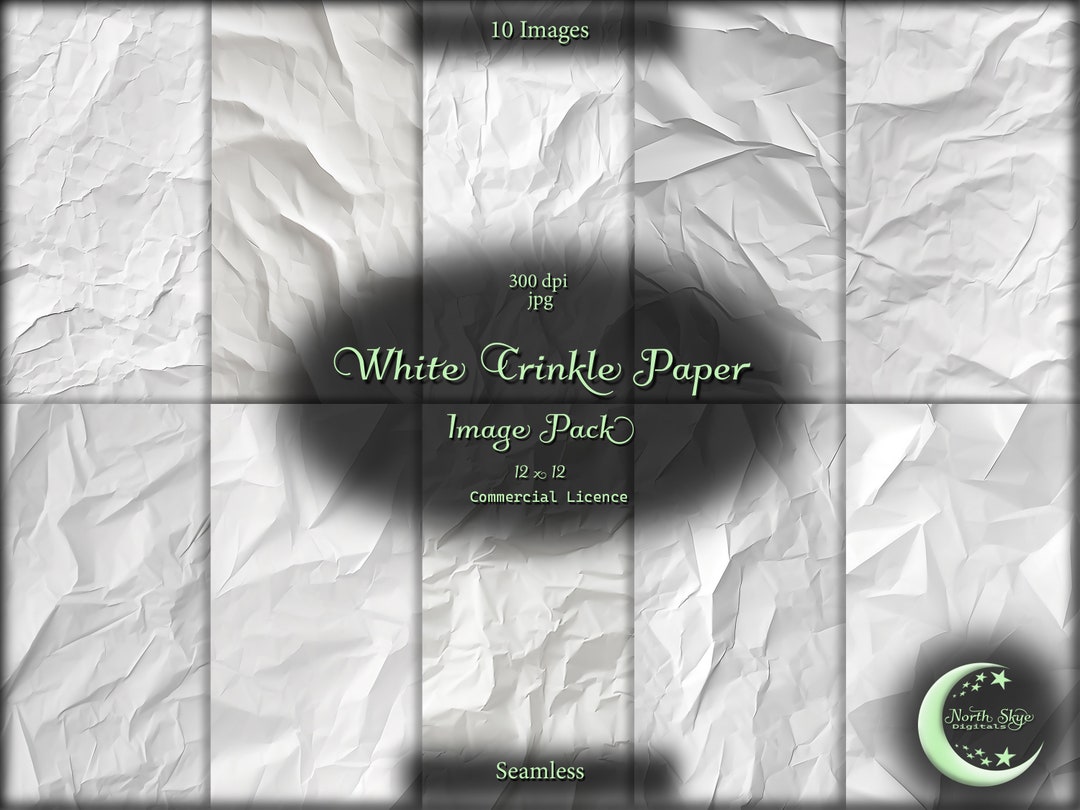 White Crinkled Digital Paper, Seamless Pattern, Instant Download - Etsy