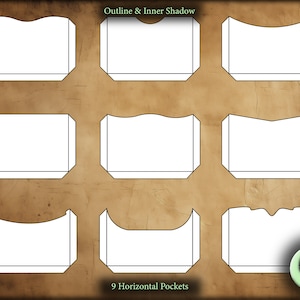 Journal Pocket Template, 18 Horizontal Designs (digital Download) - Etsy
