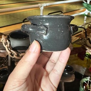 Miniature Handmade Ceramic Cauldron – Matte Black, Satin Black, or ...