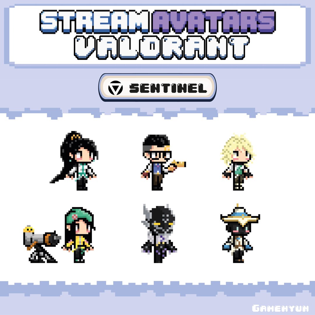 Valorant Stream Avatars. (sentinel Bundle) - Etsy