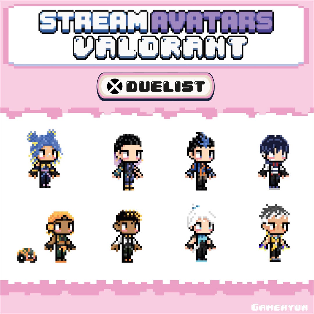 Valorant Stream Avatars. (duelist Bundle) - Etsy
