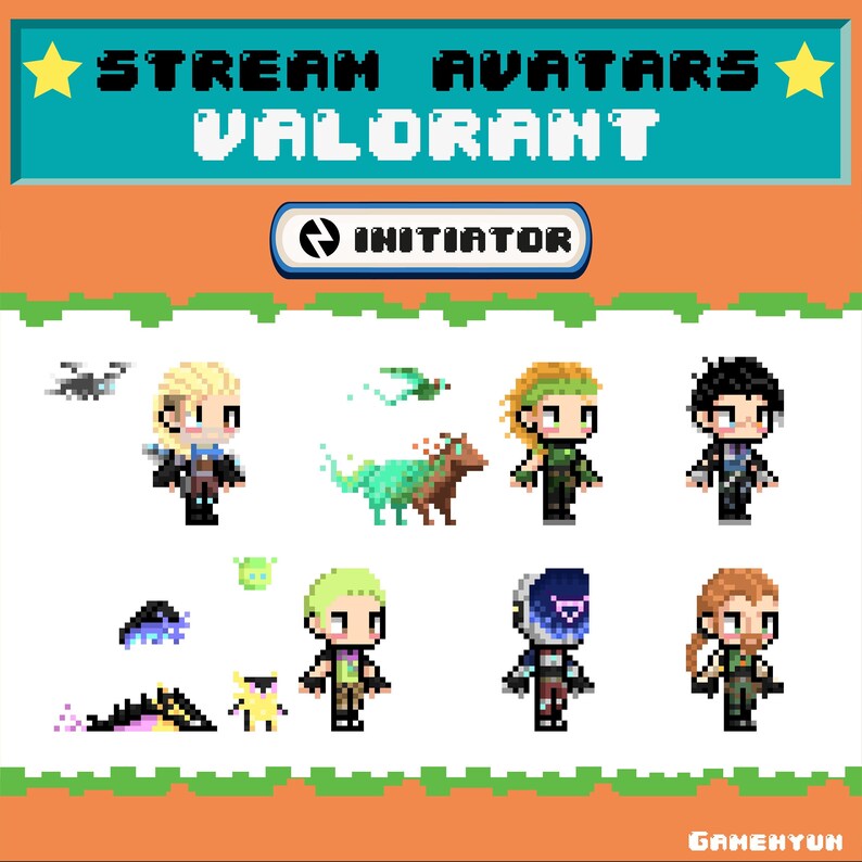 Valorant Stream Avatars. initiator Bundle - Etsy