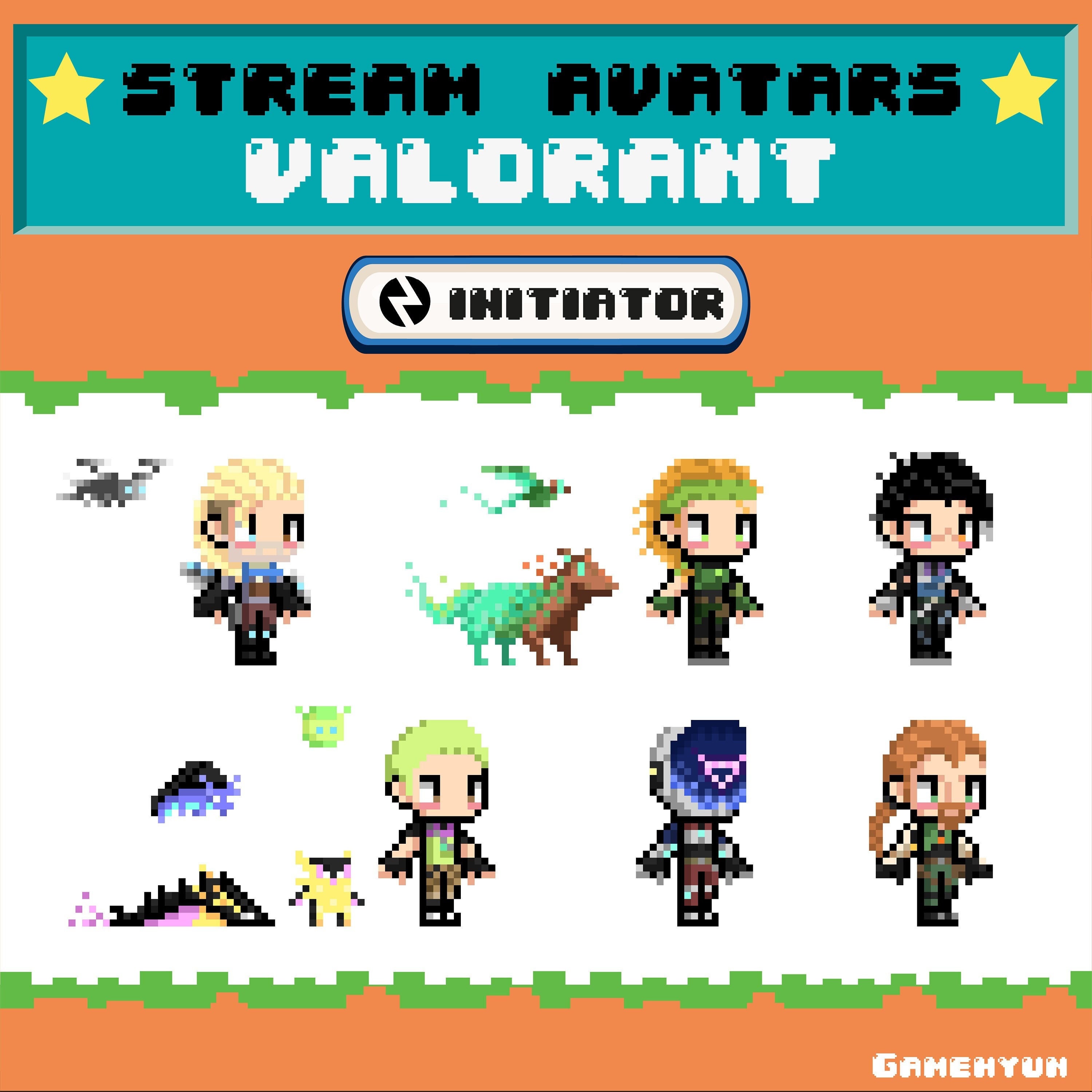 Valorant Stream Avatars. initiator Bundle - Etsy