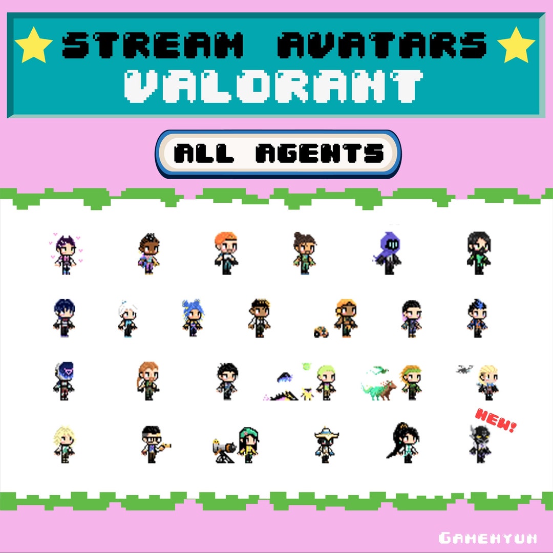 Valorant Stream Avatars. Vyse Added all Agents - Etsy Australia