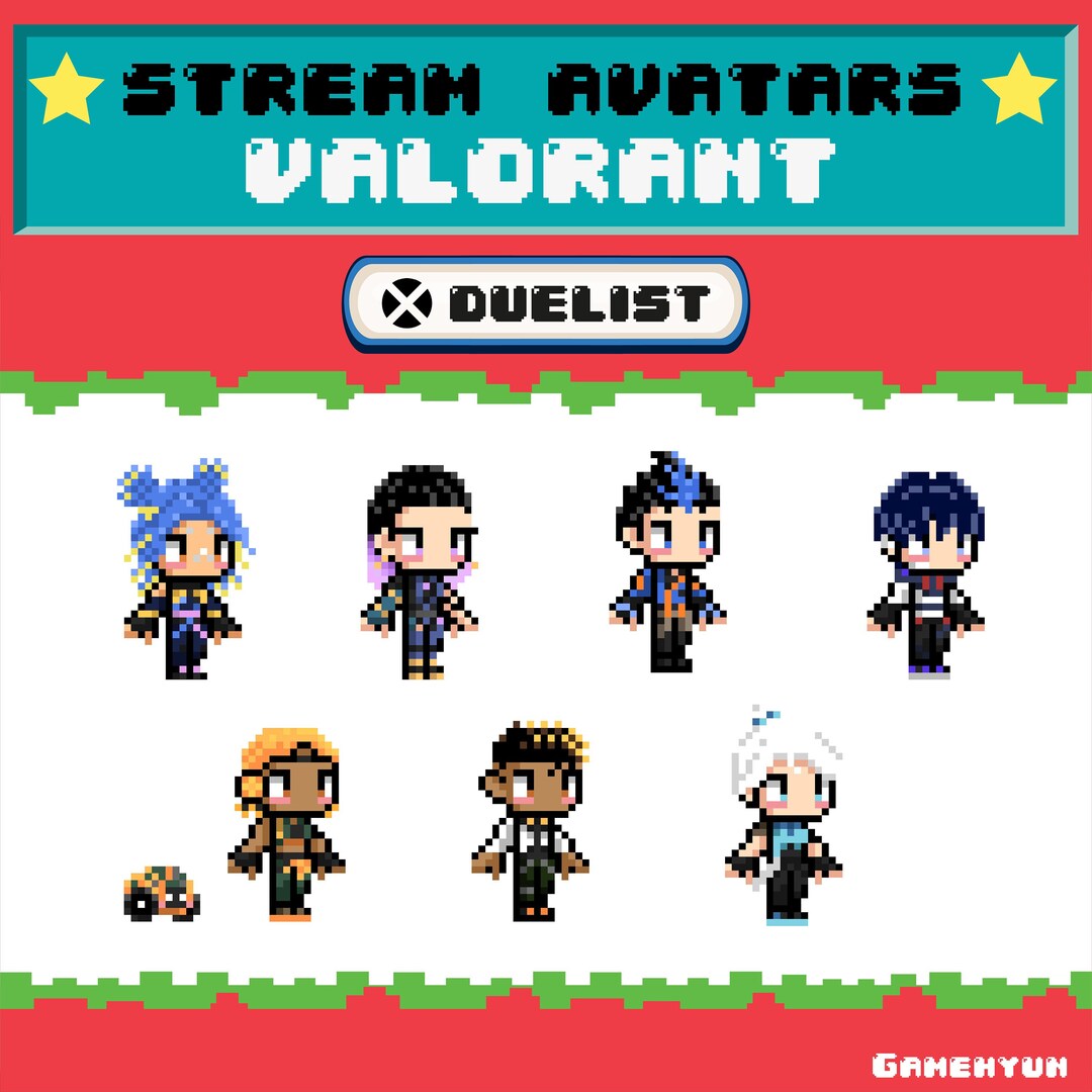 Valorant Stream Avatars. duelist Bundle - Etsy