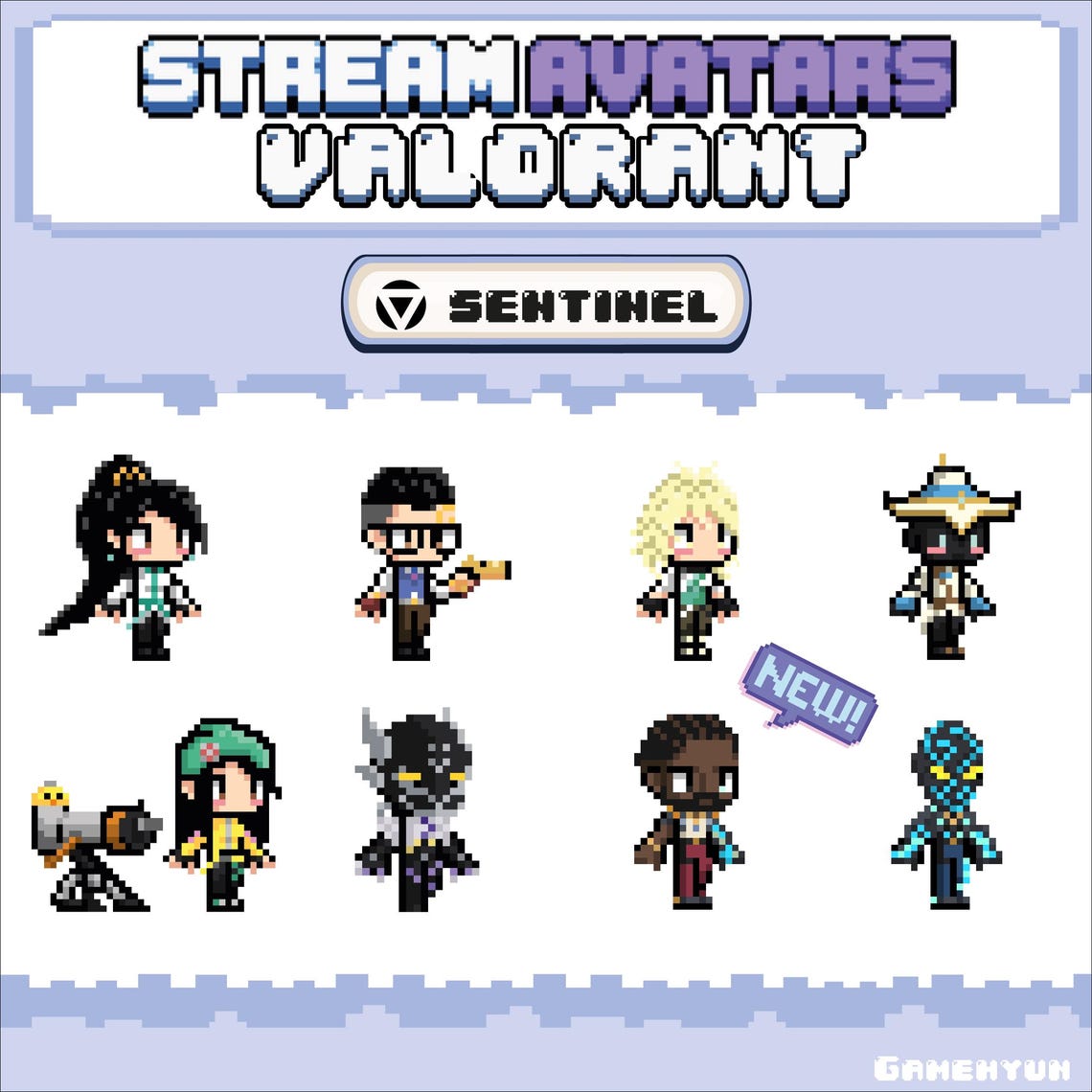 Valorant Stream Avatars. (sentinel Bundle) - Etsy