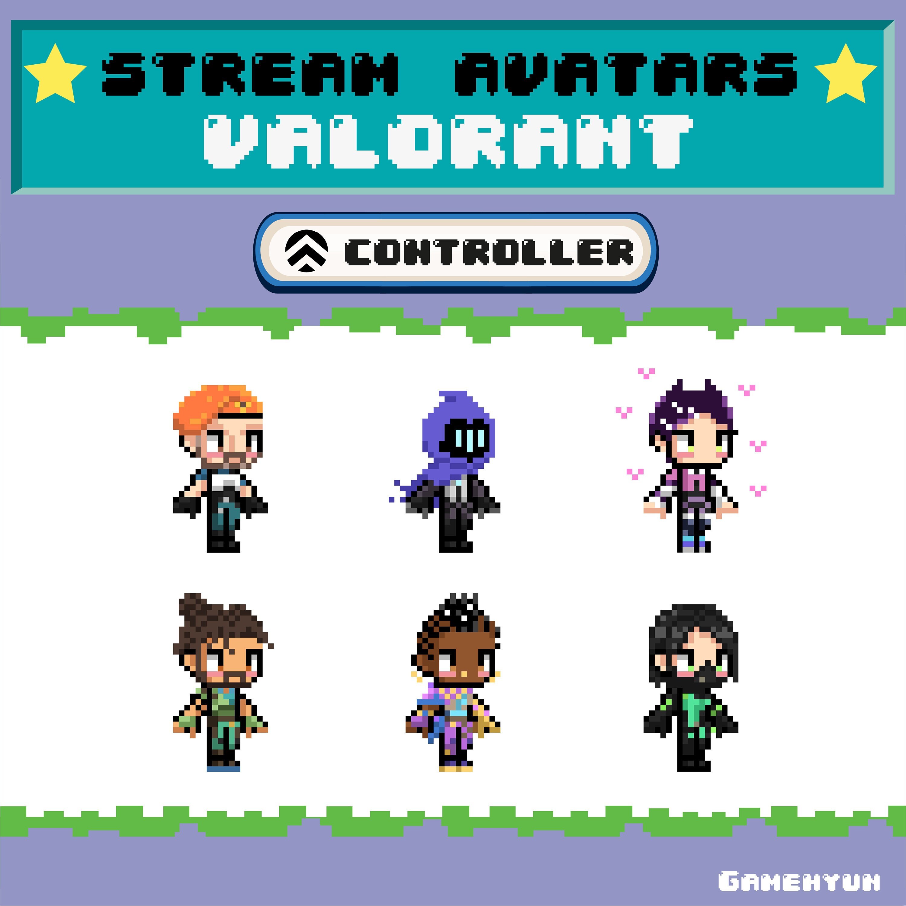 Valorant Stream Avatars. controller Bundle - Etsy