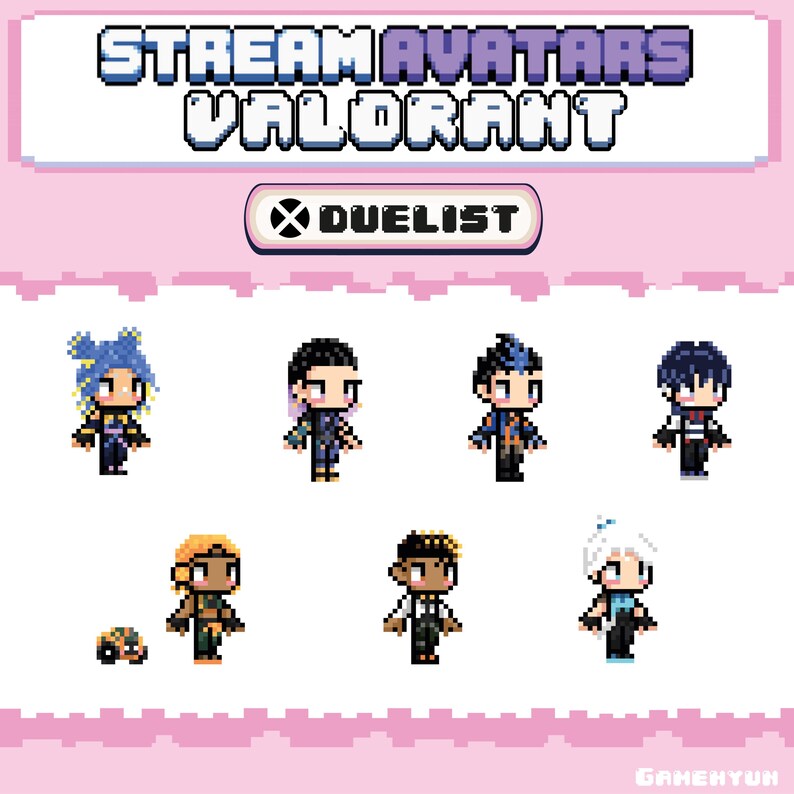 Valorant Stream Avatars. (duelist Bundle) - Etsy