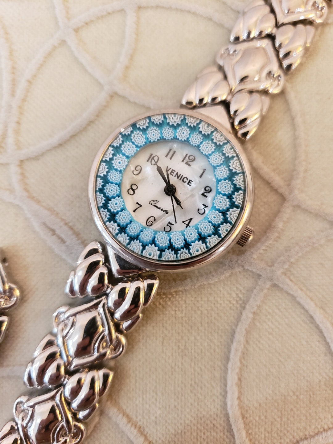 Millefiori Antica Murrina Veneziana Watch Murano Glass With Silver ...