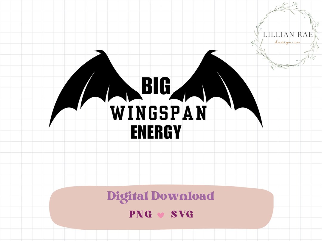 ACOTAR SVG | Big Wingspan Energy | Velaris PNG | Acomaf Clip Art| Bat ...