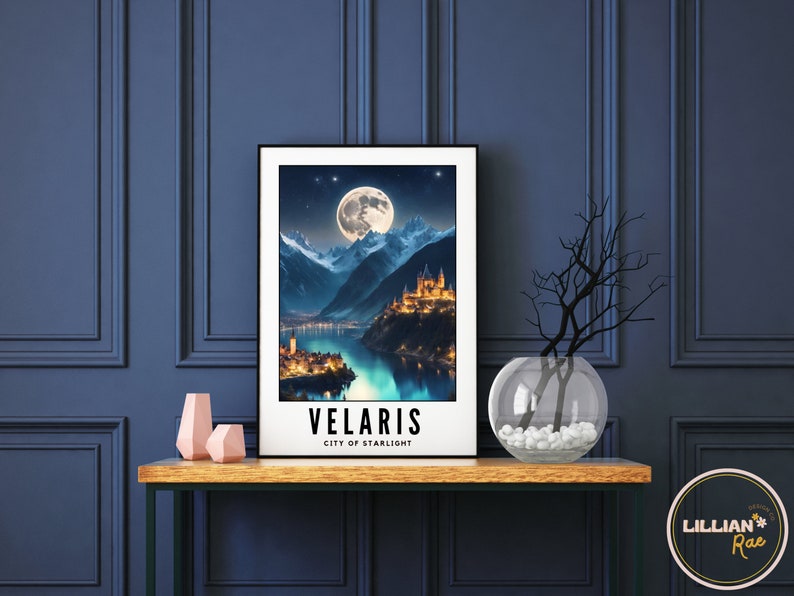 Velaris Print, ACOTAR Poster, A Court of Thorns and Roses, ACOTAR Wall ...