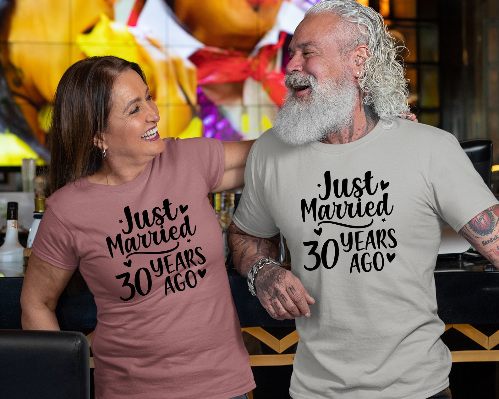 Just Married 30 Years Ago, 30th Wedding Anniversary Shirt, 30th ...