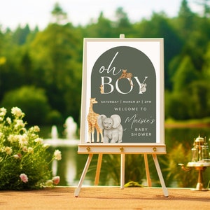 Personalised Modern Baby Shower Sign| Baby Shower| Digital Download ...