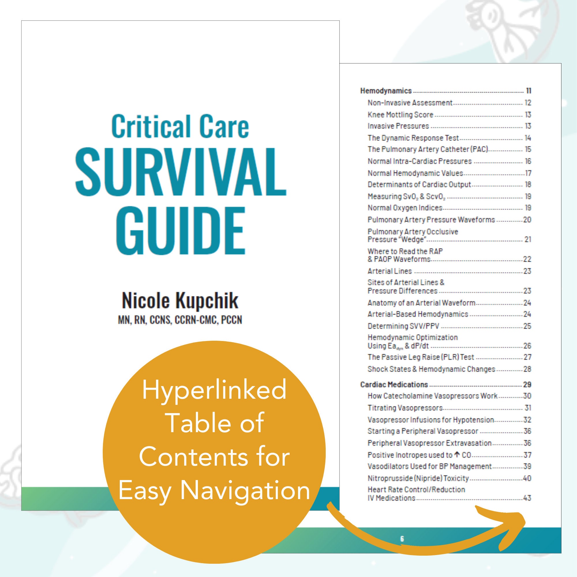 Critical Care Survival Guide | Bedside Reference for Hemodynamics ...