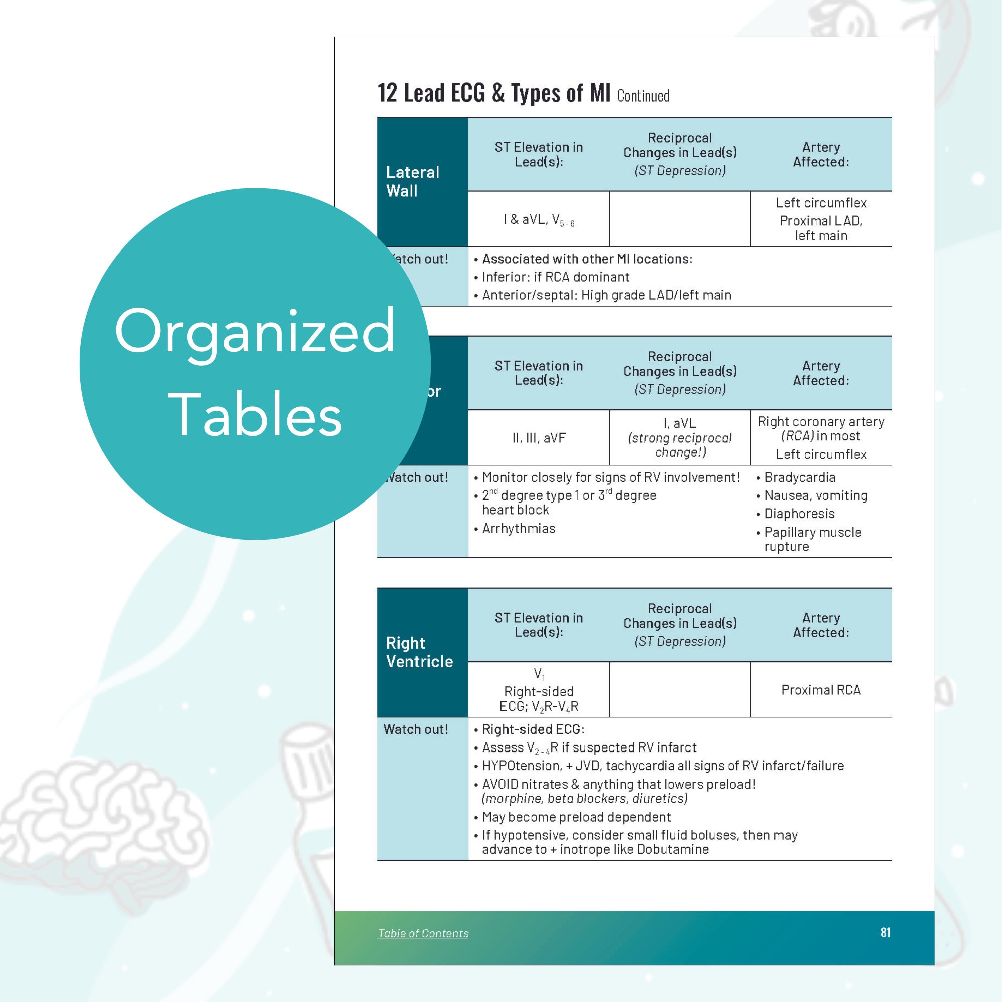 Cardiac Study Guide I Bedside Reference for Critical Care Providers I ...