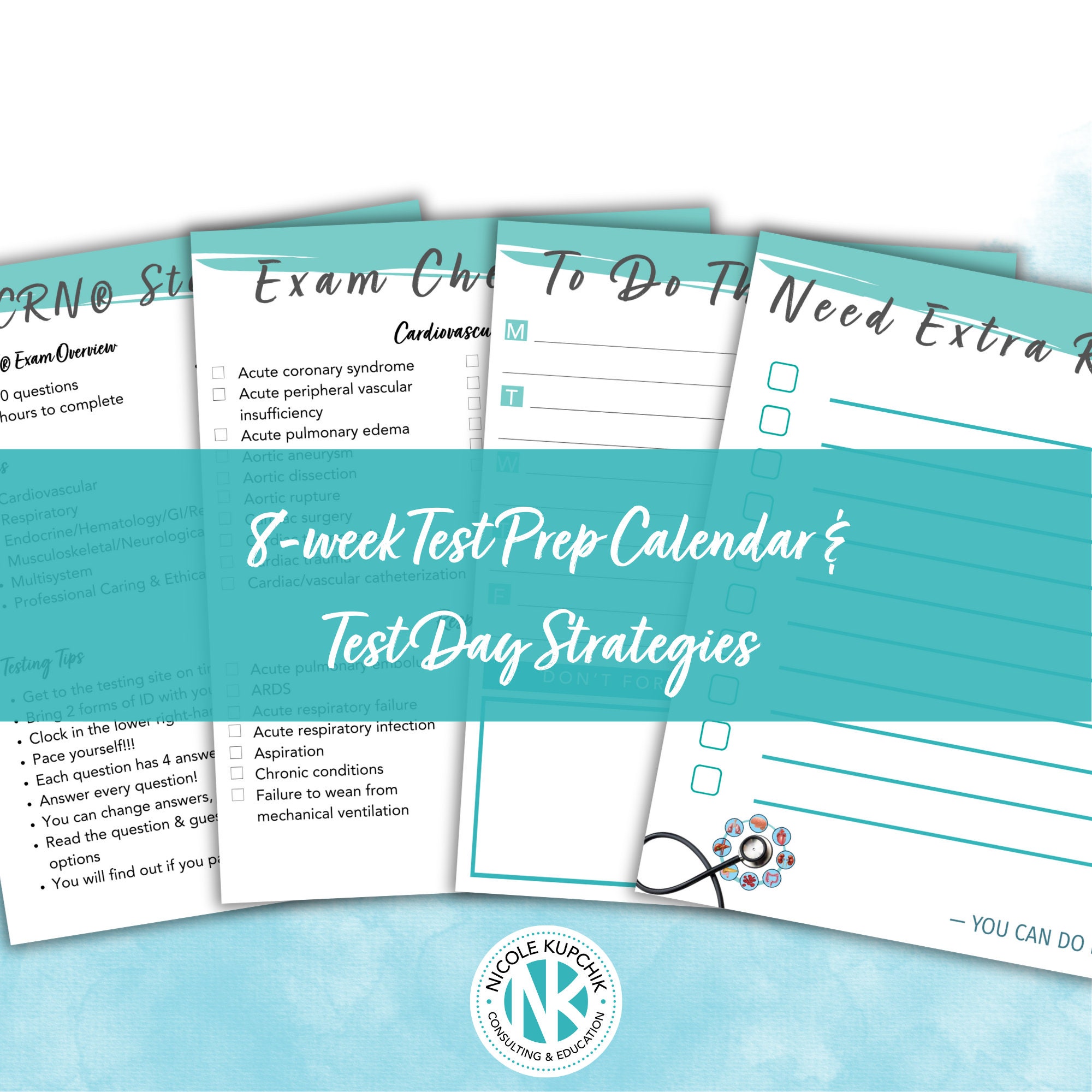 CCRN® 8-week Study Plan I Ace Your CCRN I CCRN Test Prep Study Plan I ...