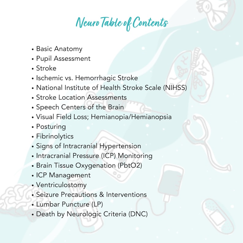 Neurology Study Guide I Bedside Reference for Critical Care Providers I ...