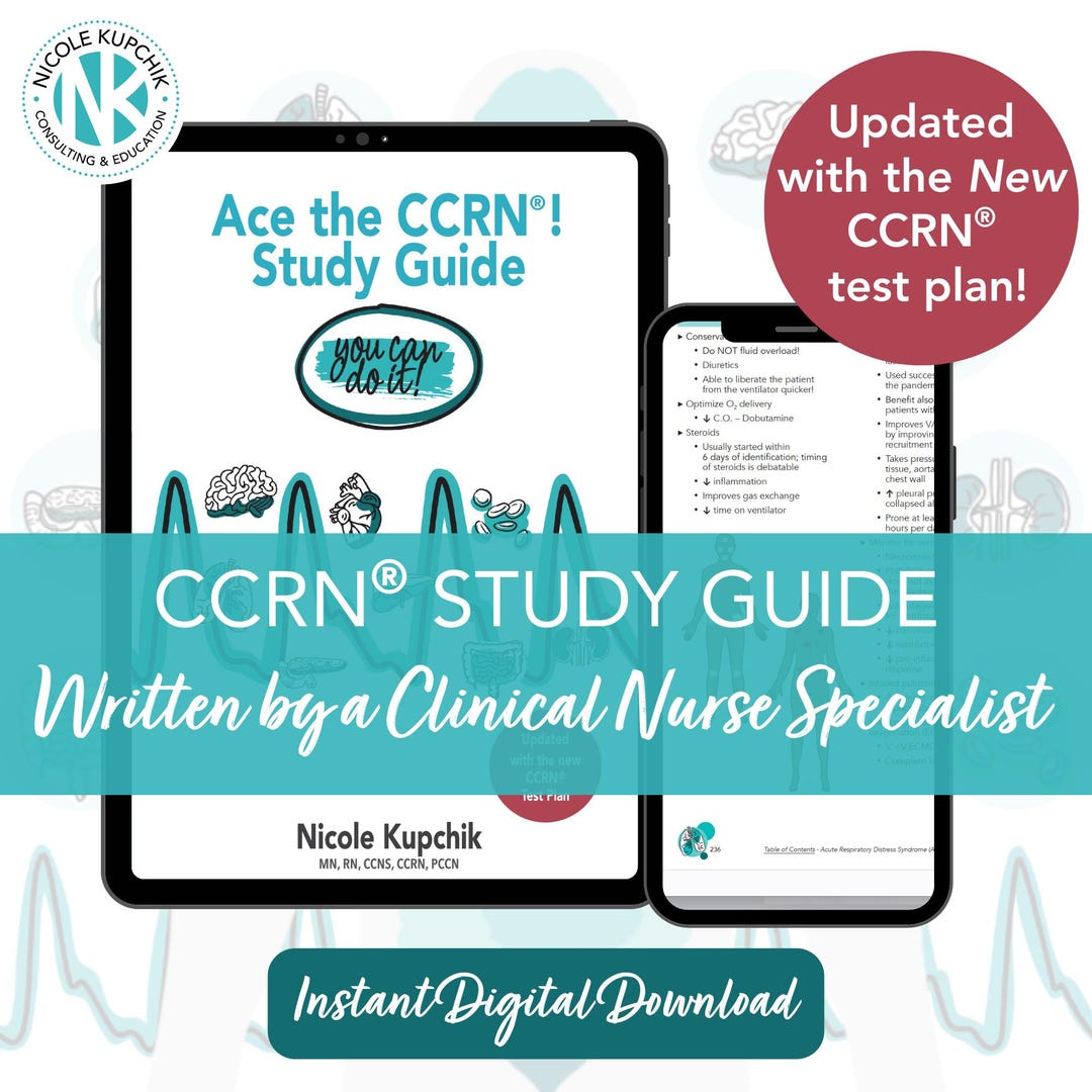 CCRN® Study Guide | Certification Prep Ebook With Disease States & Lab ...