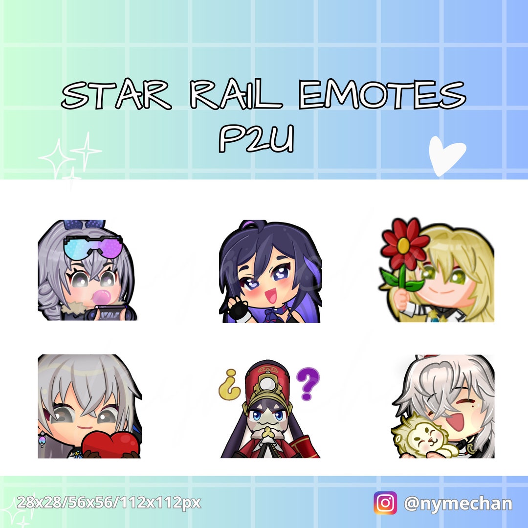 Emotes Pack: Honkai Star Rail for Twitch/discord/youtube/ - Etsy