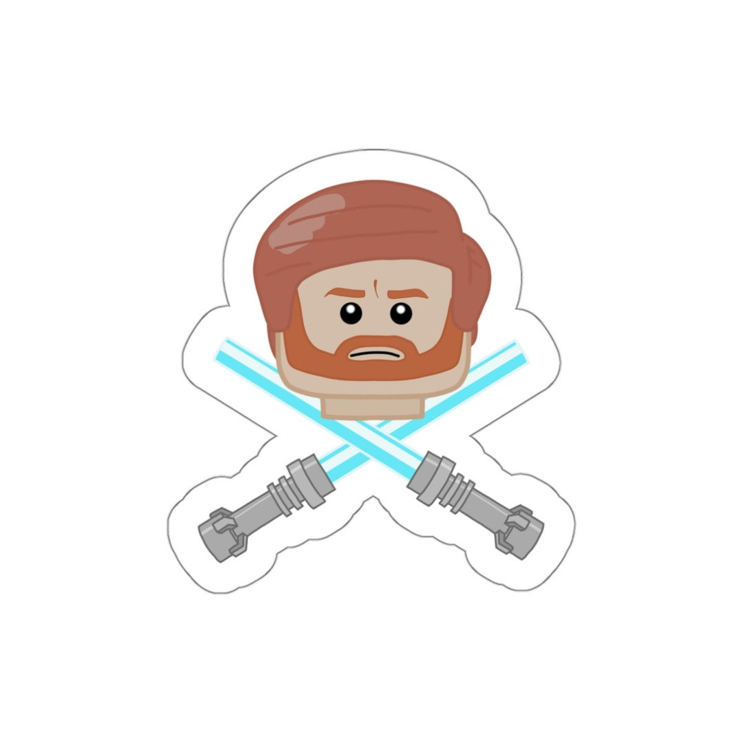 Lego Star Wars Obi-wan Kenobi Vinyl Sticker - Etsy