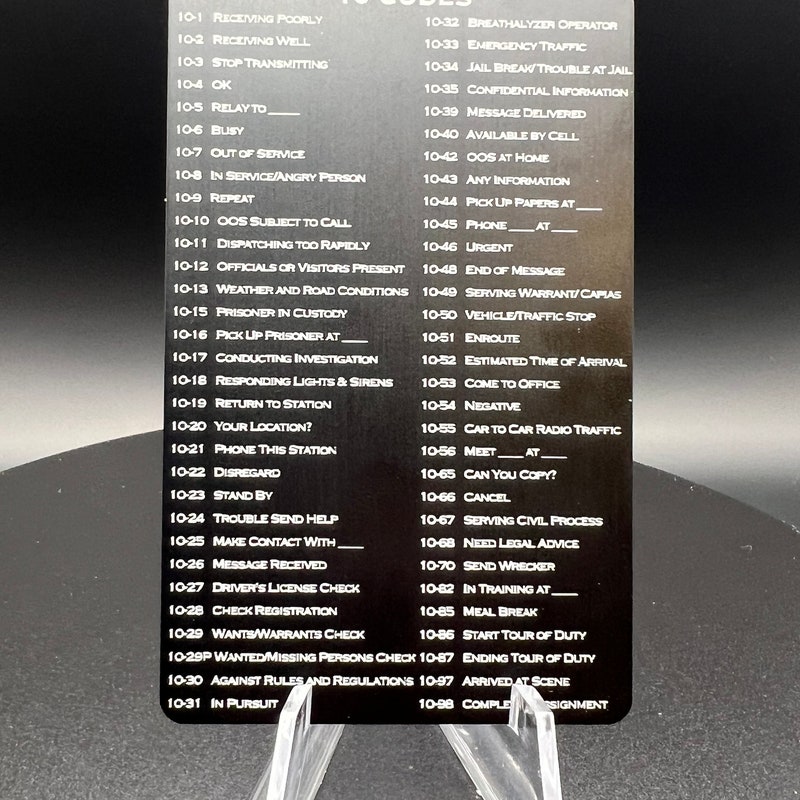 Metal Miranda Rights Cards - Etsy