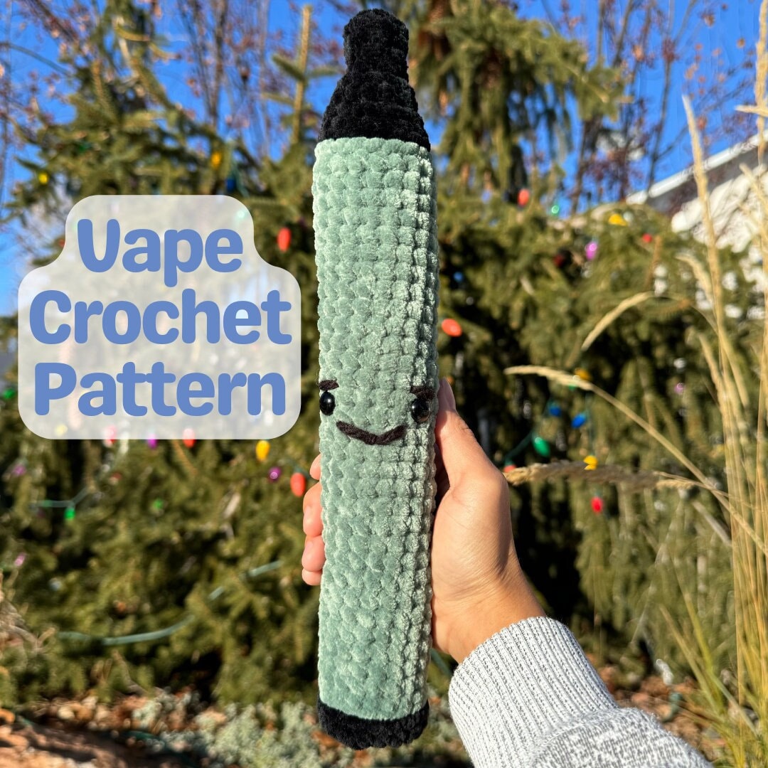 Crochet Vape PDF Pattern | Crochet Vape Pen Plushie Soft Amigurumi PDF ...