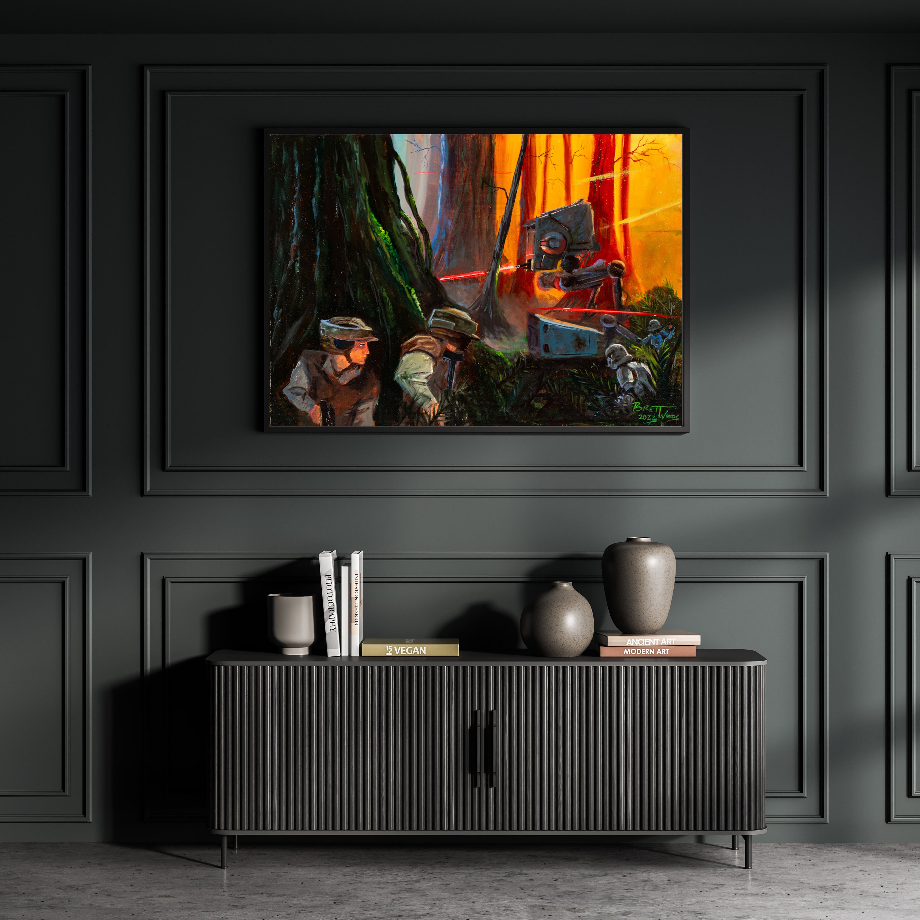 Rebel Ambush on Endor | Canvas Print - Etsy