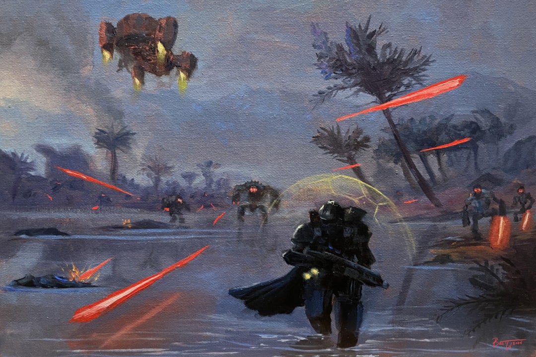 Malevelon Creek | Canvas Print | Helldivers 2 Art - Etsy