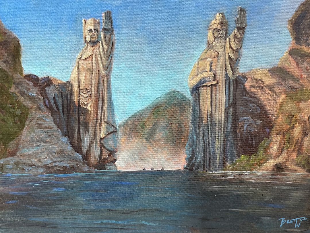 Gates of Argonath | 16x12 Art Print - Etsy