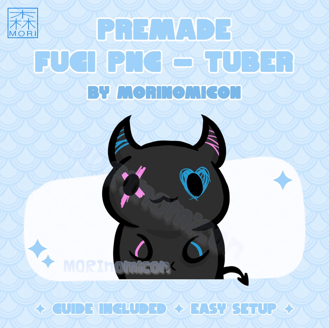 Premade FUGI PNG VTUBER Jinxdemon by Morinomicon - Etsy