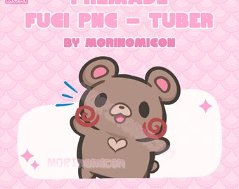 Premade FUGI PNG VTUBER Pink Ghostie Cat by Morinomicon - Etsy