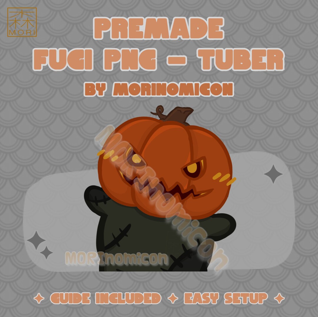 Premade FUGI PNG VTUBER - Pumpkin Sprout Sprit by Morinomicon - Etsy