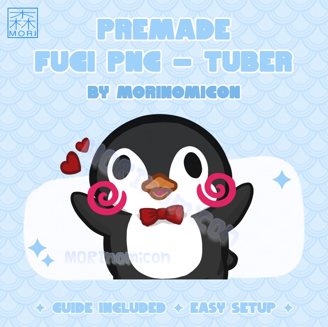 Premade FUGI PNG VTUBER Fancy Penguin by Morinomicon - Etsy