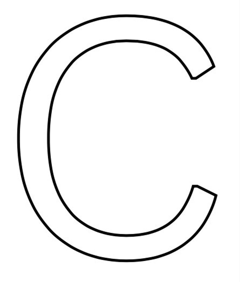 Alphabet Coloring Pages - Uppercase - Etsy