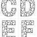 Alphabet Star Coloring Pages - Etsy