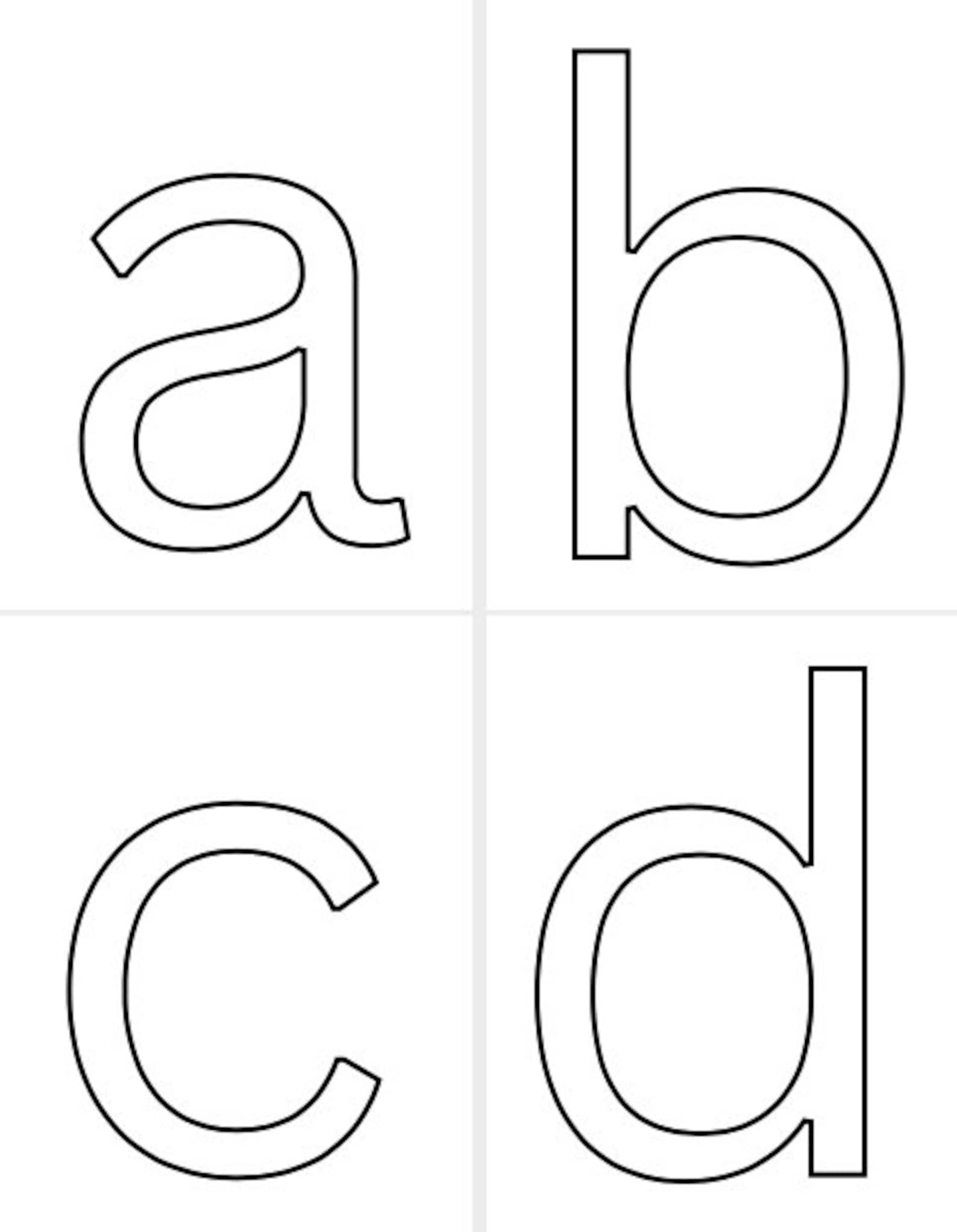 Alphabet Coloring Pages - Lowercase - Etsy